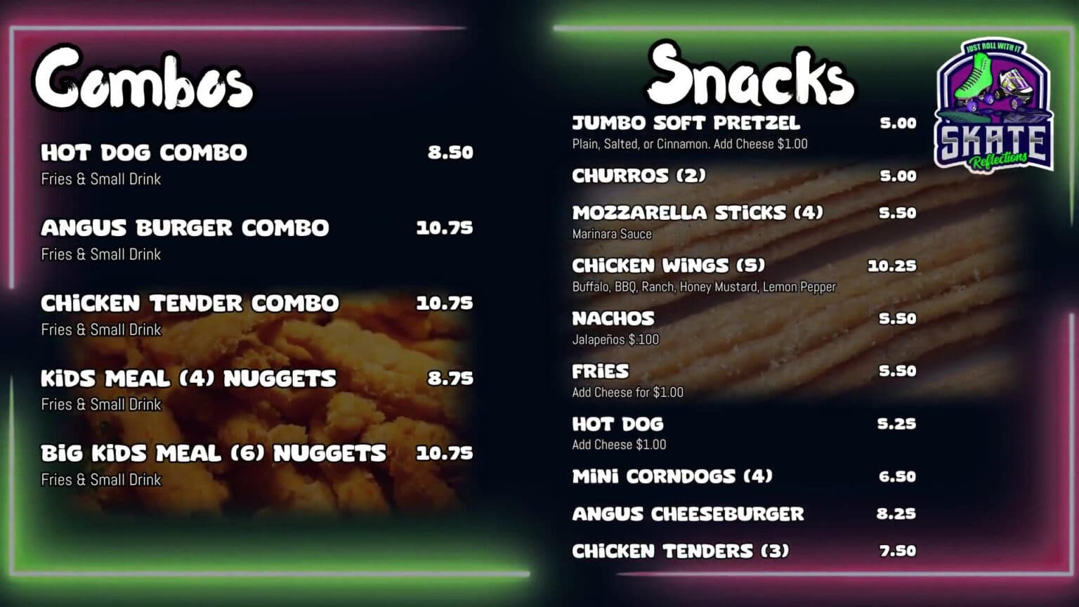 Food and Drink - Skate Reflections